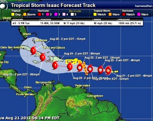 "PALENQUE PA´LANTE": Modelos computacionales ubican tormenta Isaac ...