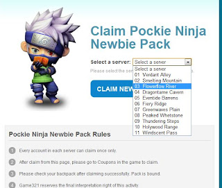 Game Guides by Dudice: Pockie Ninja: How to Claim Newbie Pack
