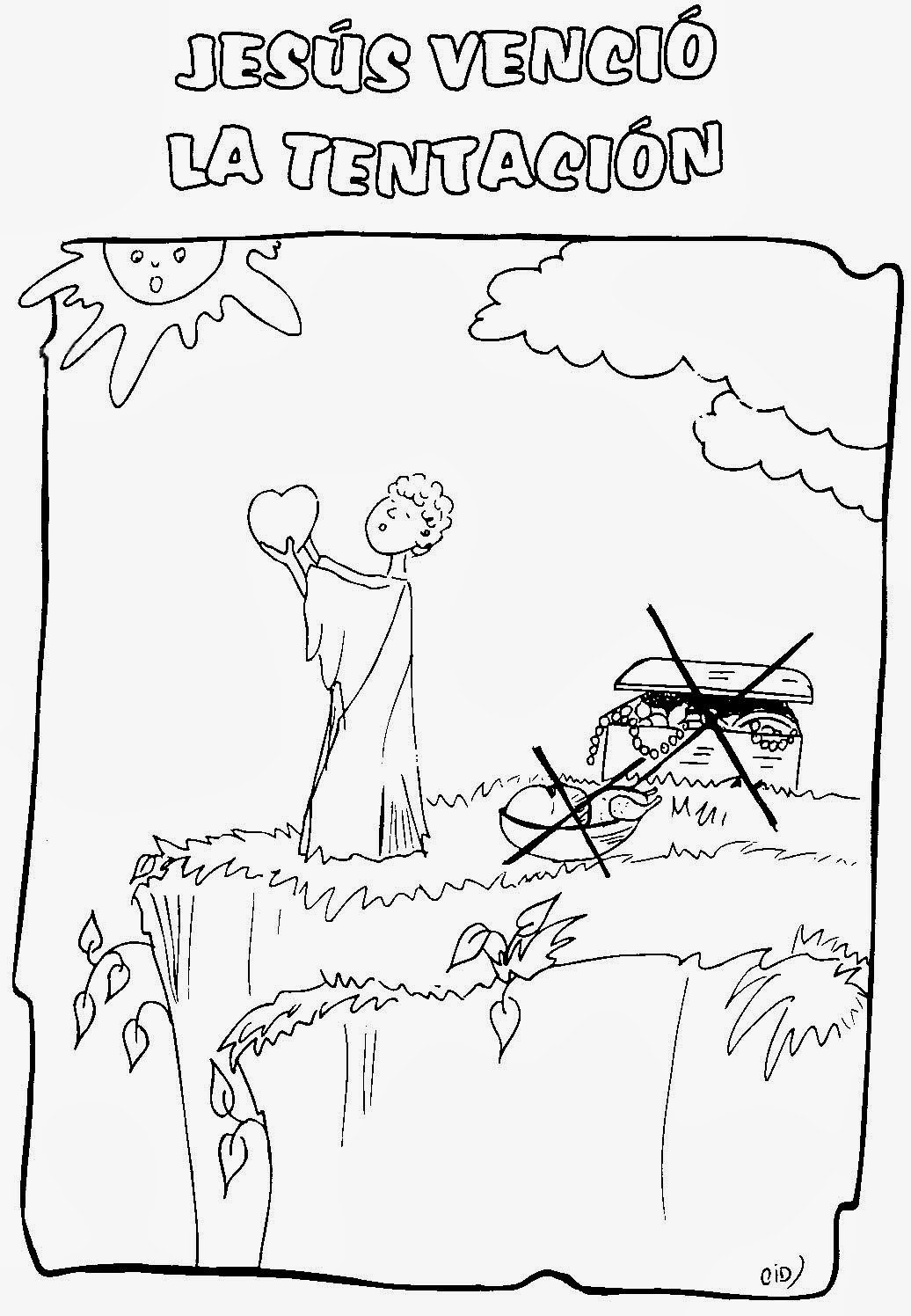 Imagenes Cristianas Para Colorear: Dibujos Para Colorear De La ...