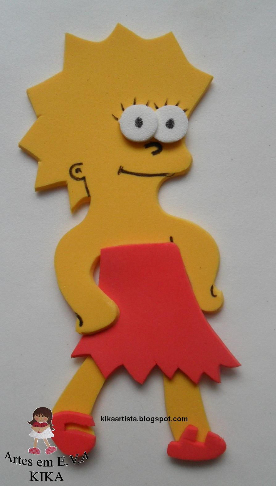 Ateliê KIKA NEVES e SARAH REGINA ......KIKA ARTES EM EVA: BART E LISA ...