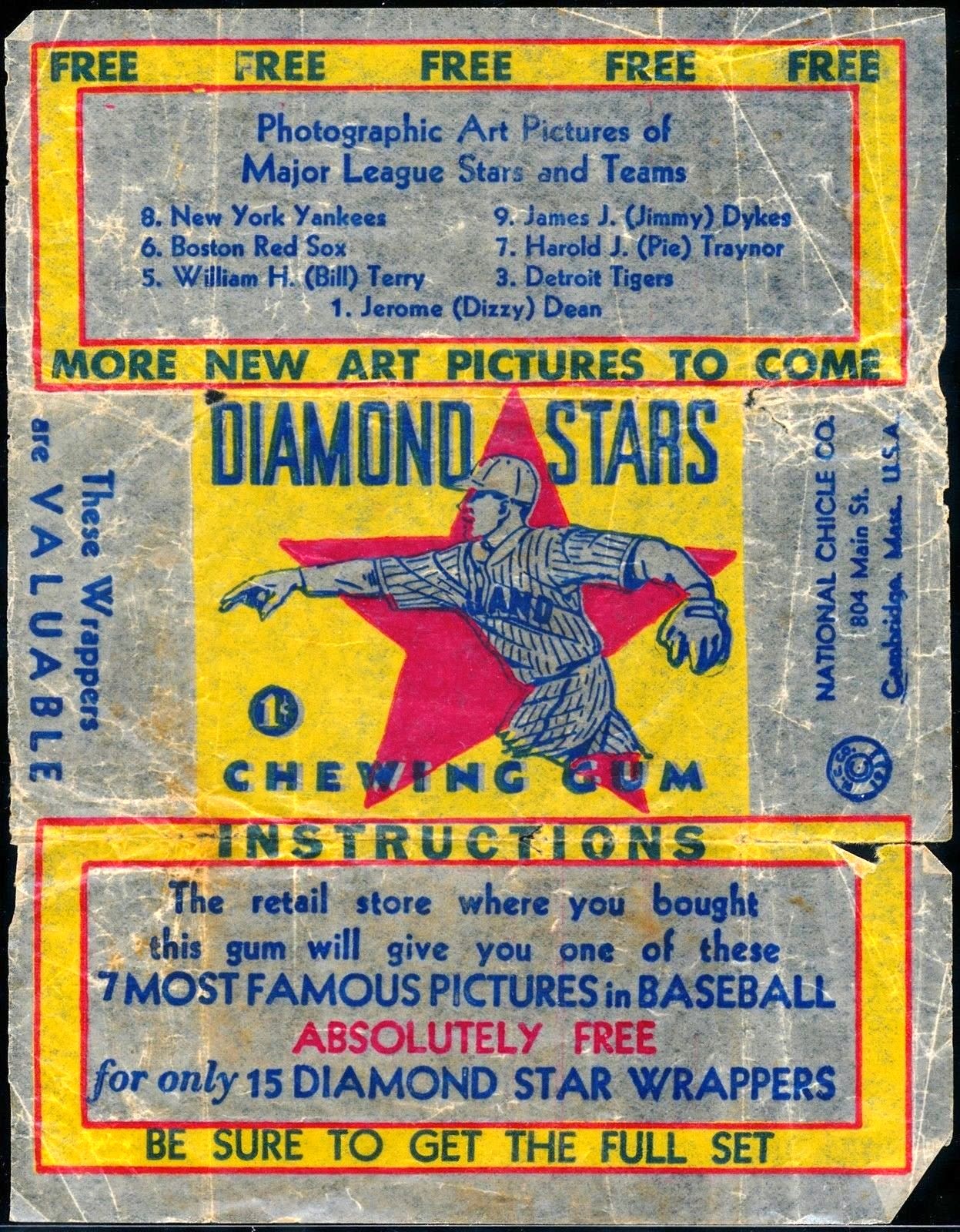 Number 5 Type Collection: A Closer Look at National Chicle's 1934-36 ...