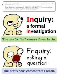 Onlineteaching Maths and English: ENQUIRY VS. INQUIRY