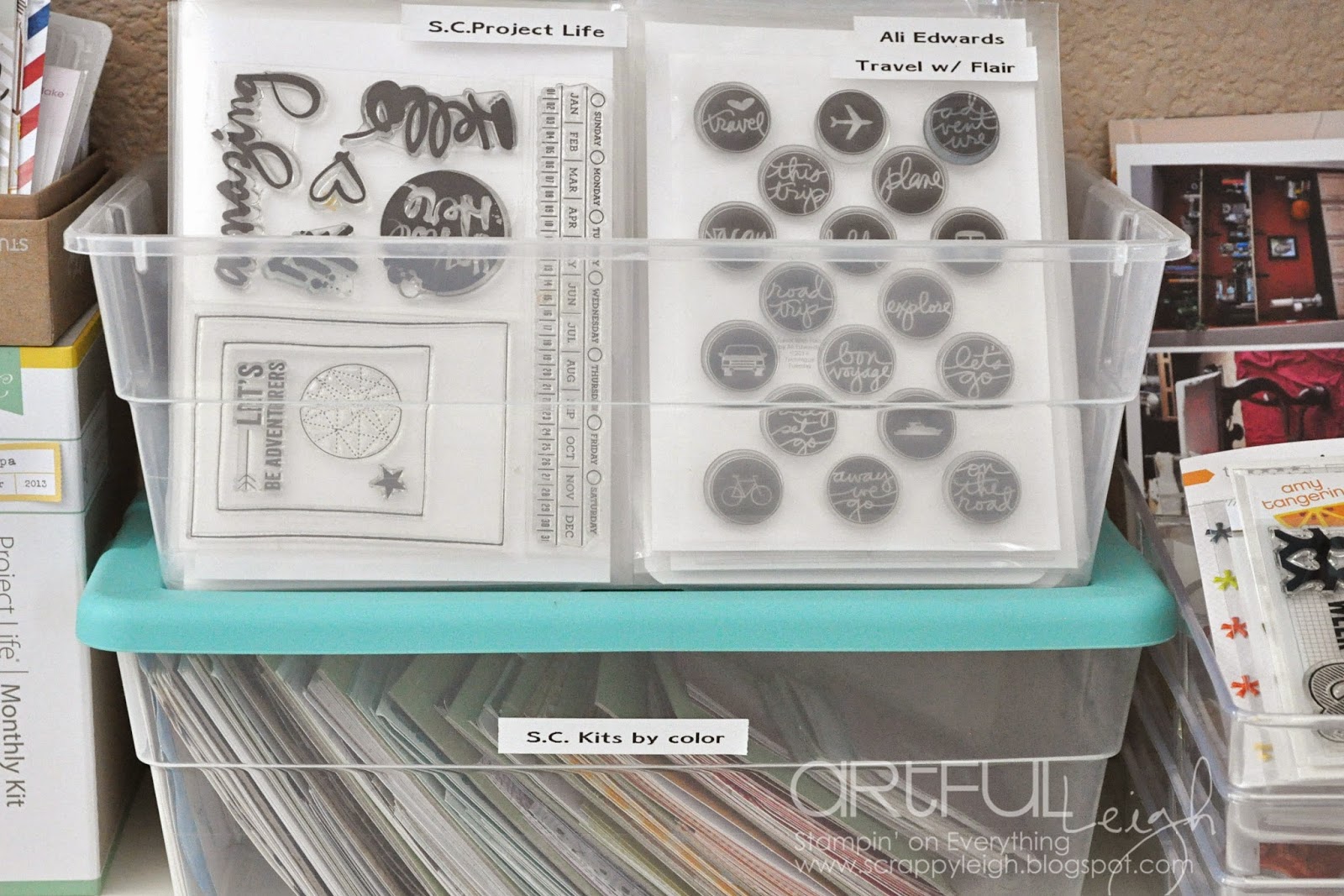 ARTFUL LEIGH: How to Organize a Project Life Station