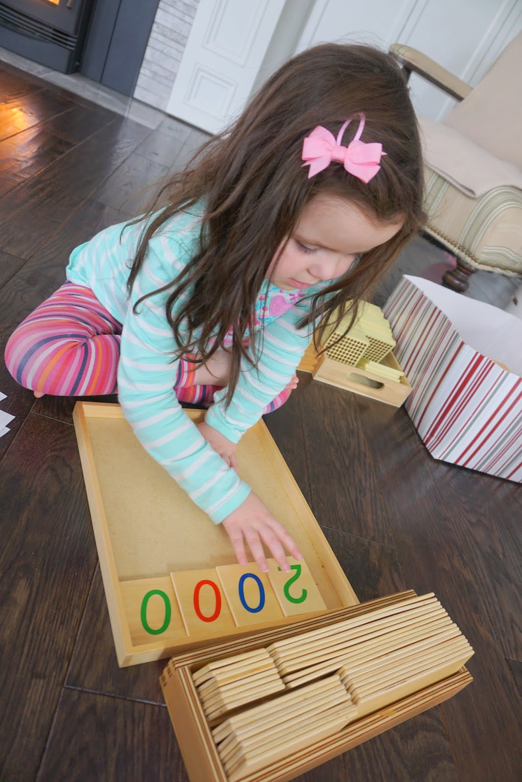 Early Bank Game for Place Value Practice - "Making Montessori Ours"