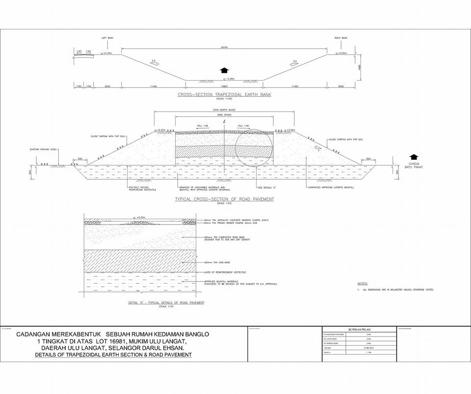 KHIDMAT MELUKIS PLAN: Plan Jalan Raya