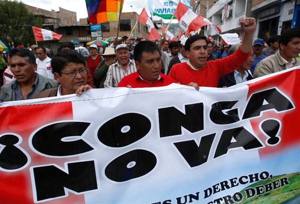 GRUPO INICIATIVA ANTICORRUPCION ILO: Protestas contra Conga.