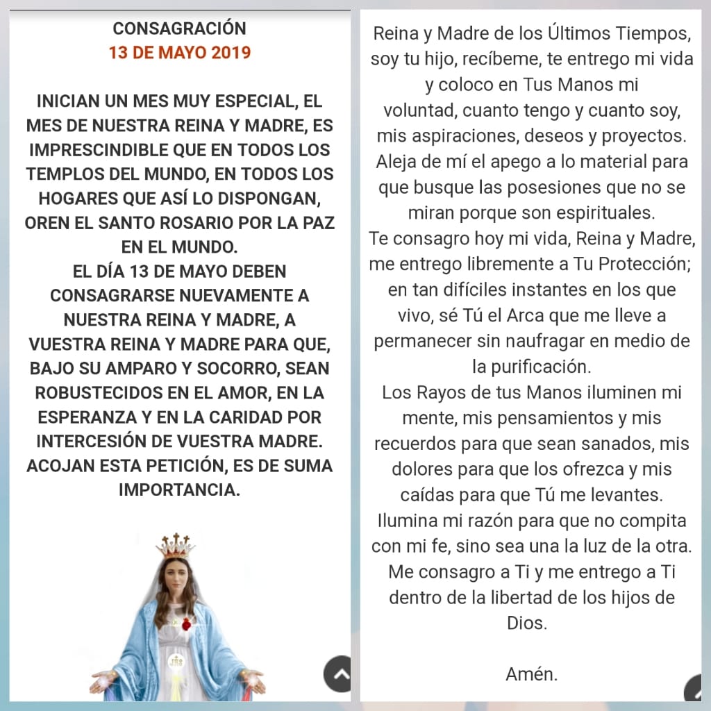 Mensajes Proféticos del Cielo: Mensaj. Luz de María 2019 (II)