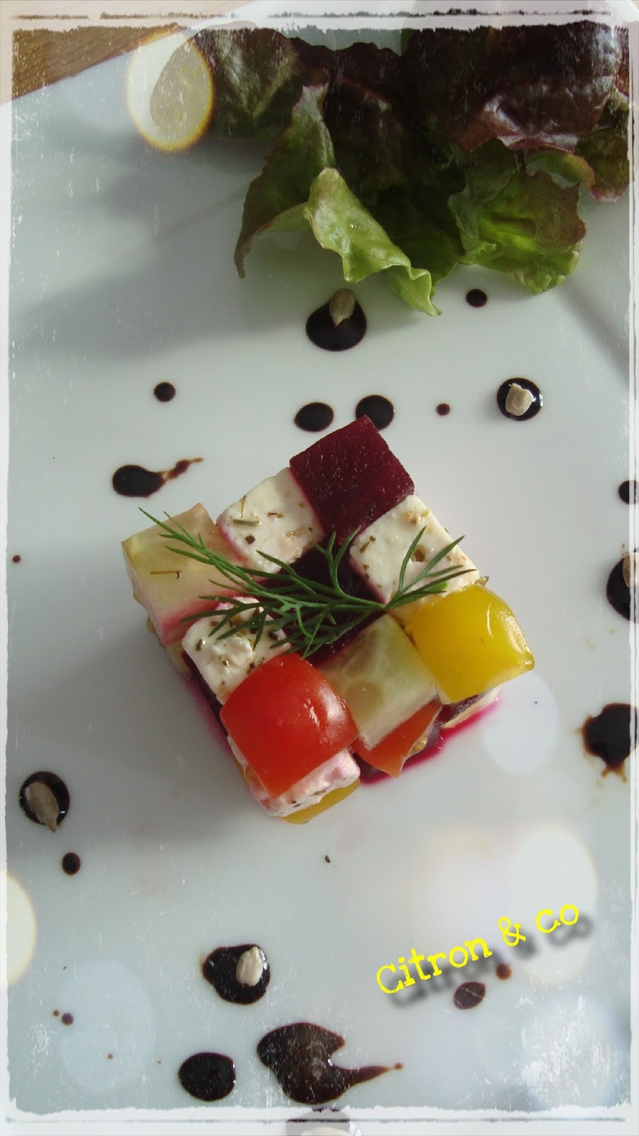 Citron & co: RUBIK'S CUBE DE LEGUMES ET FROMAGE