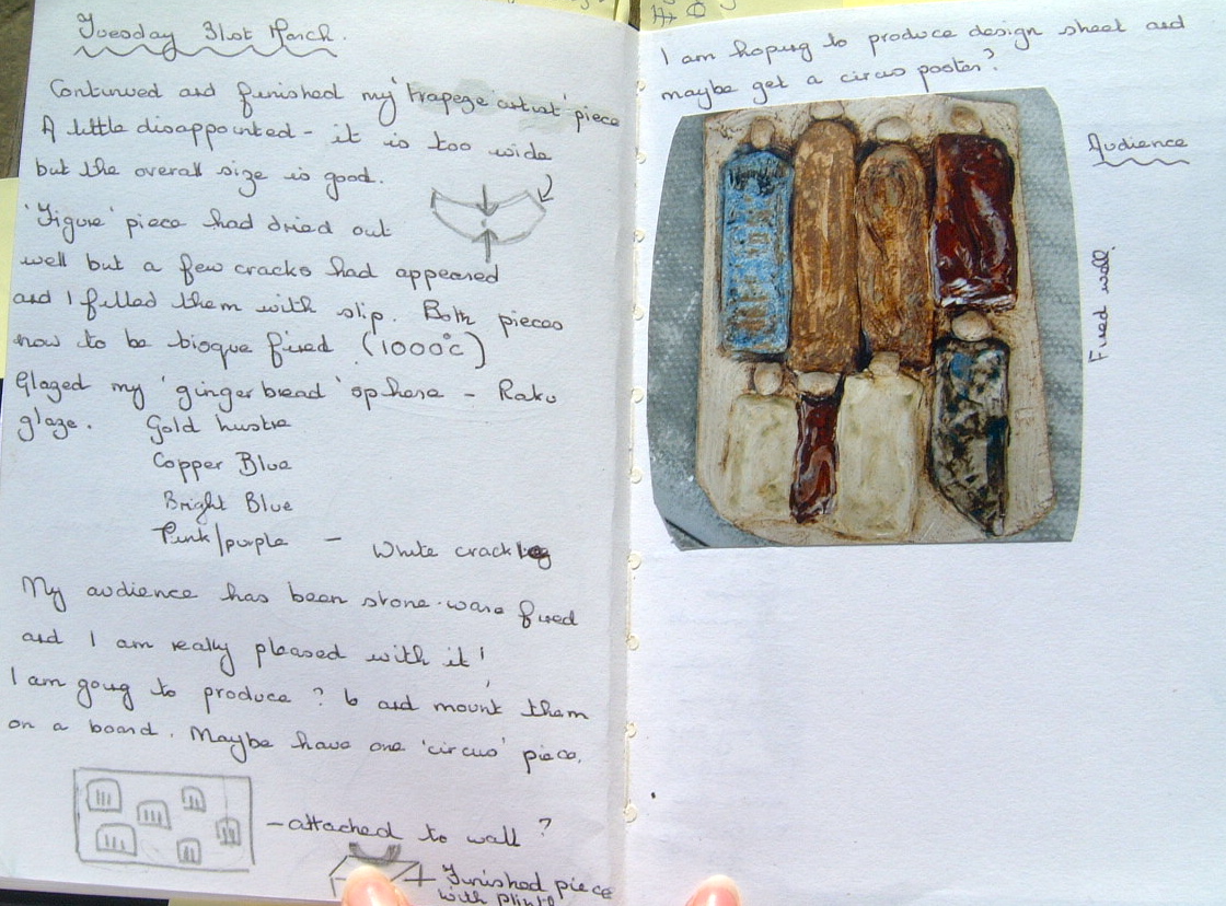 Dave's Final Major Project: Reflective diary example