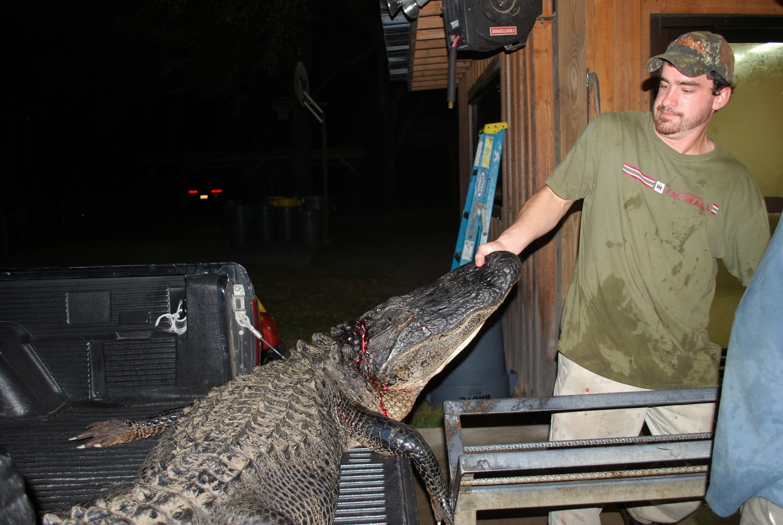 Cordray's: Bryan Logan brought in this big bull gator weighting 217 lbs.