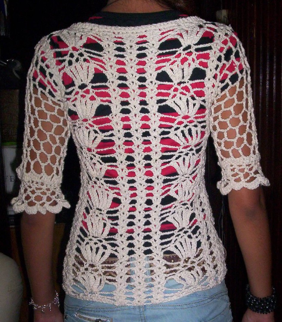Angelina -crochet and more-: Saco crochet calado rústico