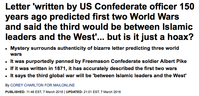 free to find truth: 67 | DailyMail, on March 7, 2016, references Albert ...