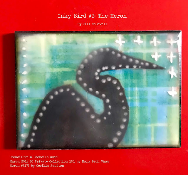 StencilGirl Talk: Treat Yourself With Inky Birds by Jill McDowell