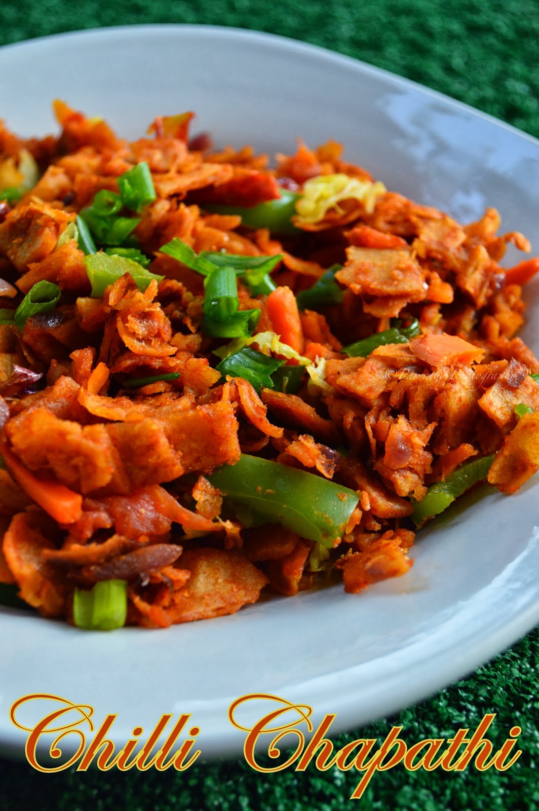 Paru's Kitchen: Chilli Chapathi Recipe - Recipe with Left over Chapathi