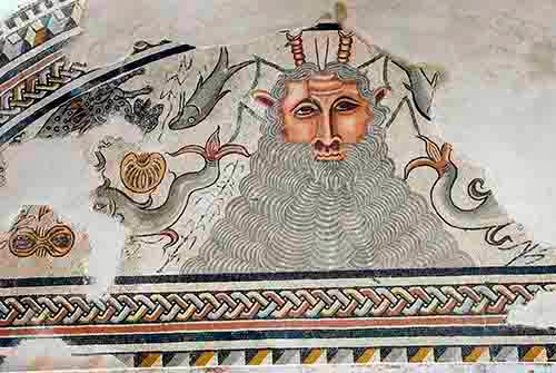 Villa romana de Carranque: Océano, dios de las aguas