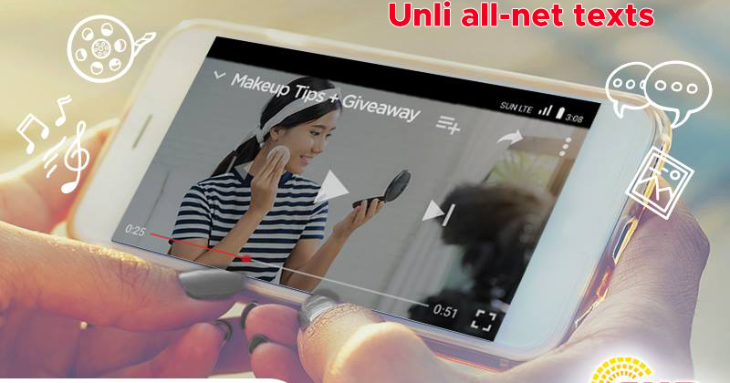 Sun Big Time Data 150 : 2.5GB Data + Unli All Net Texts + 30mins Calls ...