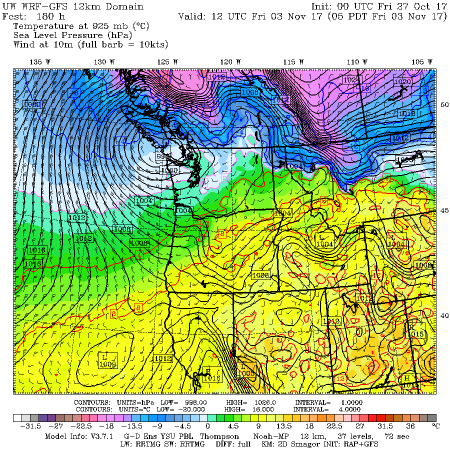 Current High Pressure Area Maps