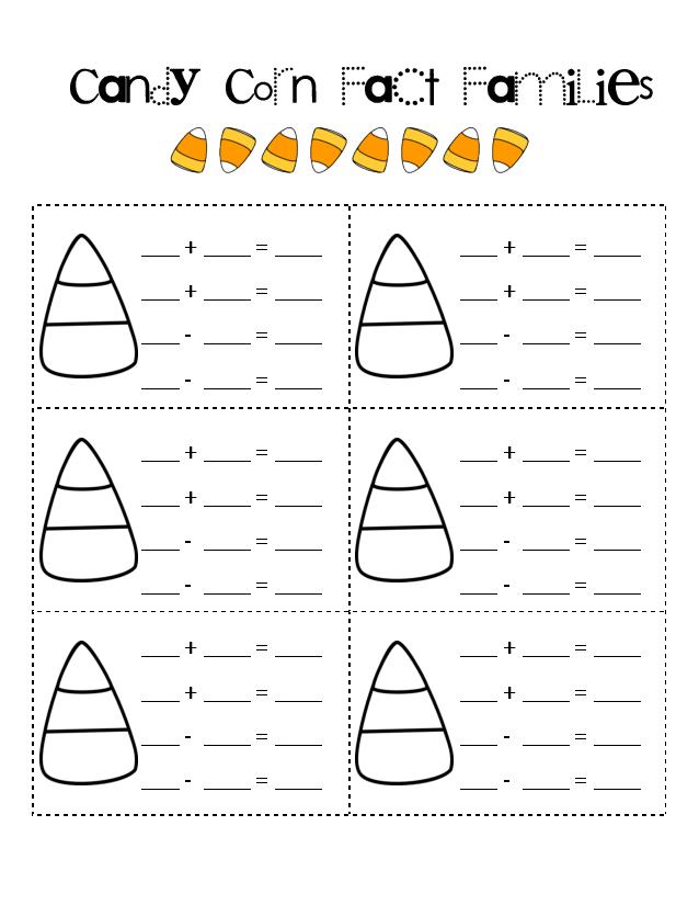 Ms. Lemmon: Candy Corn Fact Families