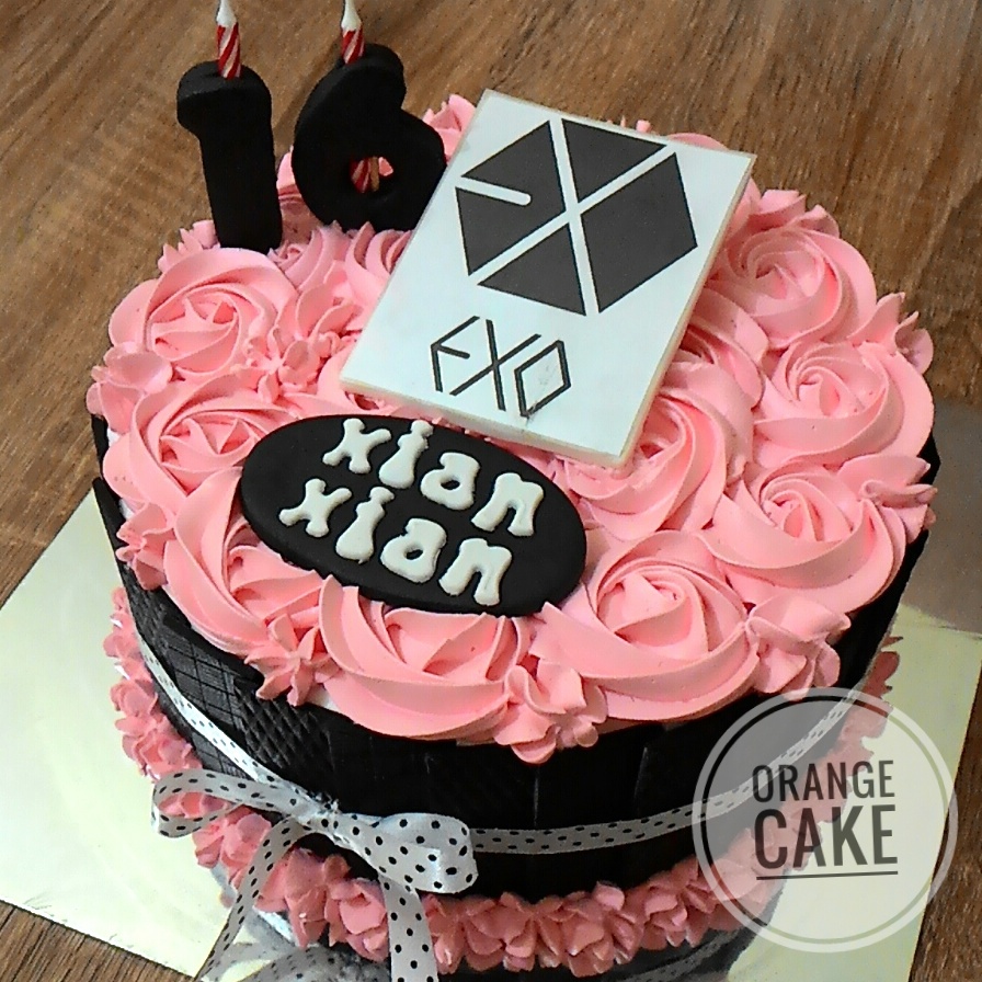 Orange Cake: EXO Birthday Cake for Xian2