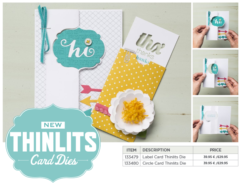 Blue Jelly Sew n So - Victoria Rogers: Stampin' Up! UK NEW Thinlits Card Dies
