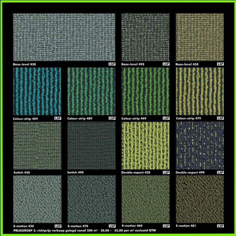 Green Carpet Tiles Texture