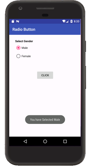 Kotlin For Android Android Radio Button Example Using Kotlin