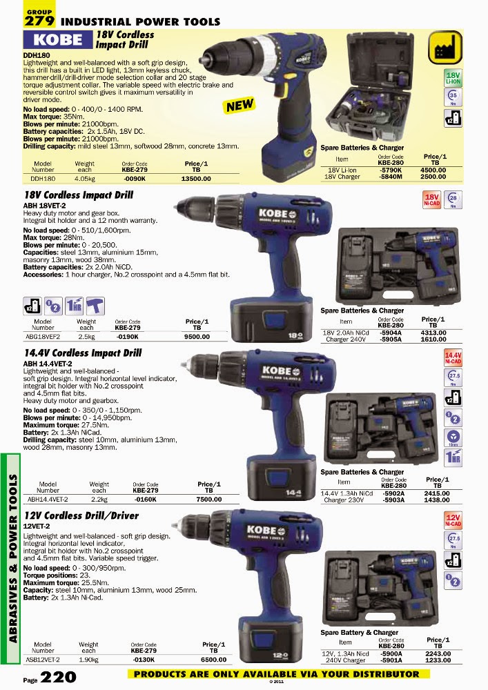 Kobe Industrial Power Tools at Annabelle Focken blog