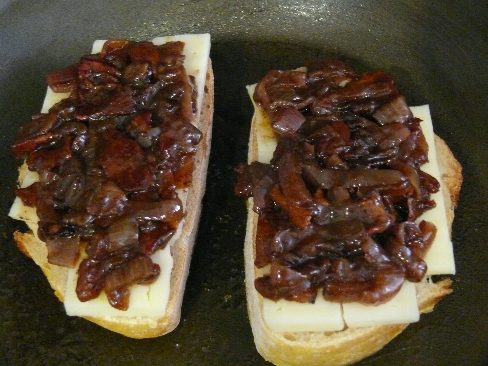 Imperfect & Fabulous: Balsamic & Bacon Caramelized Onion Grilled Cheese