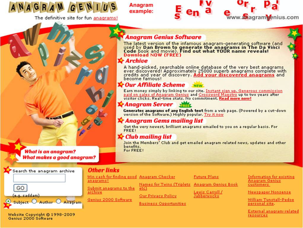 The Green Leaf Papers: Play Anagram Genius with anagramgenius.com. Such ...