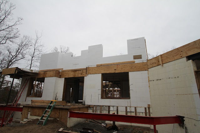 Our Lake Fortress: Second Floor walls: More walls.