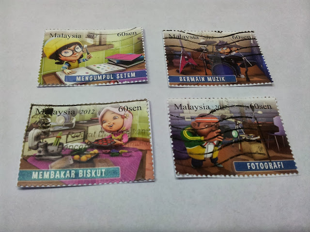 ...Nafira Sayang...: ...Update Koleksi Setem Terkini | Dah Lama Tersadai...