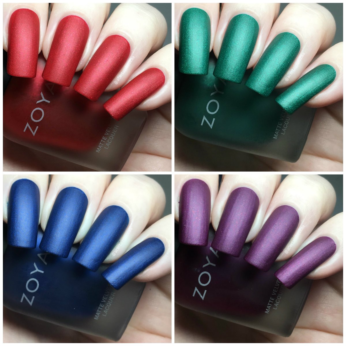 A Certain Becca Nails: Zoya Earth Day Haul - Matte Velvets