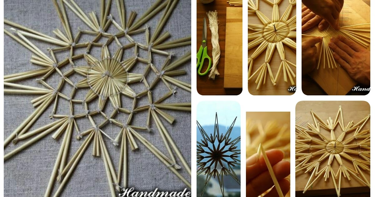 How to make star out of straw - crazzy craft