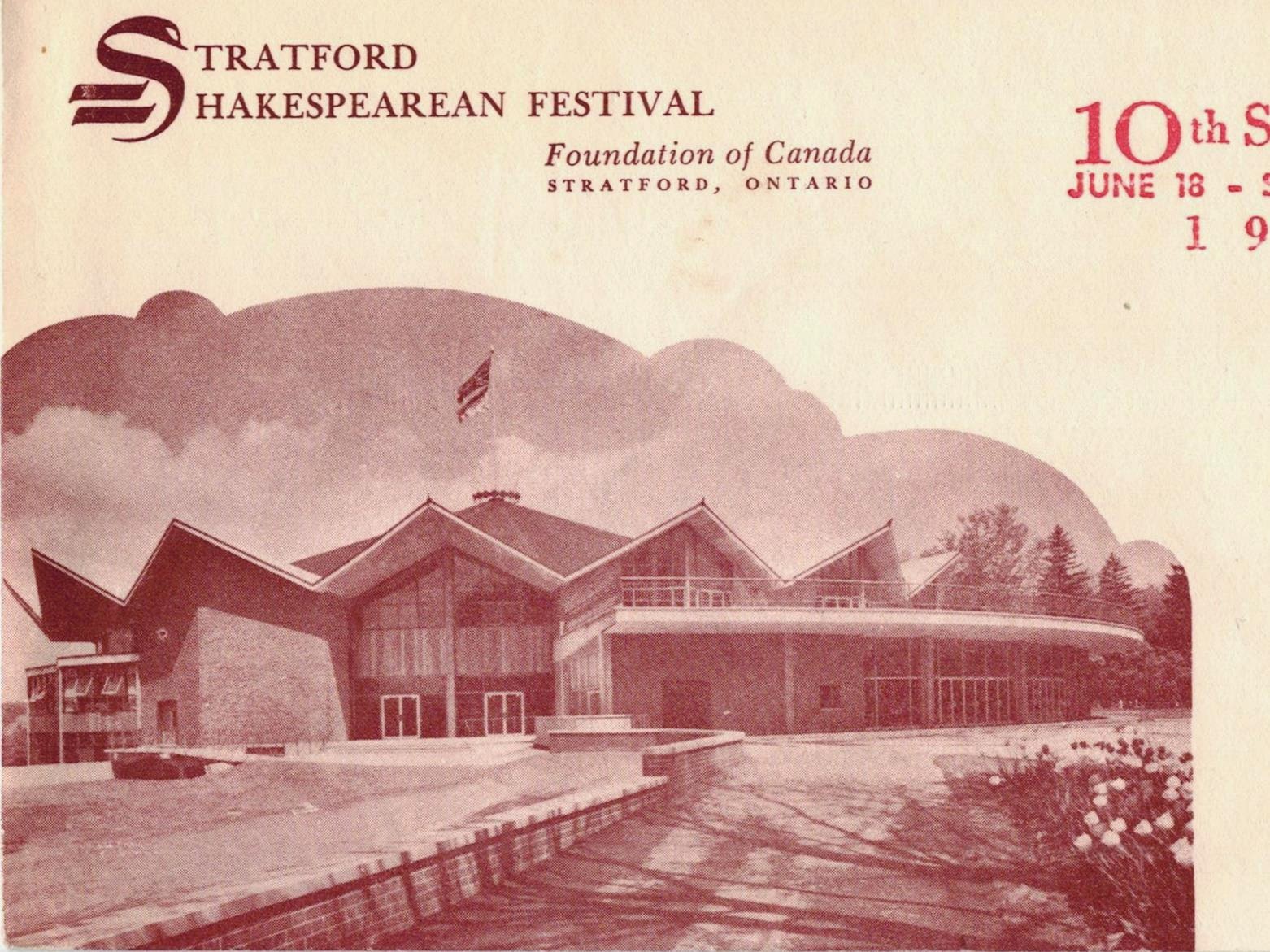 Postal History Corner: Millennium 10 : The Stratford Festival