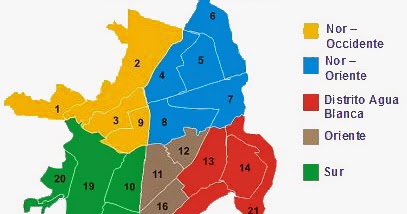 SISTEMA-CAMACHO: Comunas De Cali