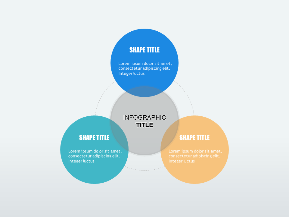 Three Circle Circulation PowerPoint Templates - PowerPoint Free