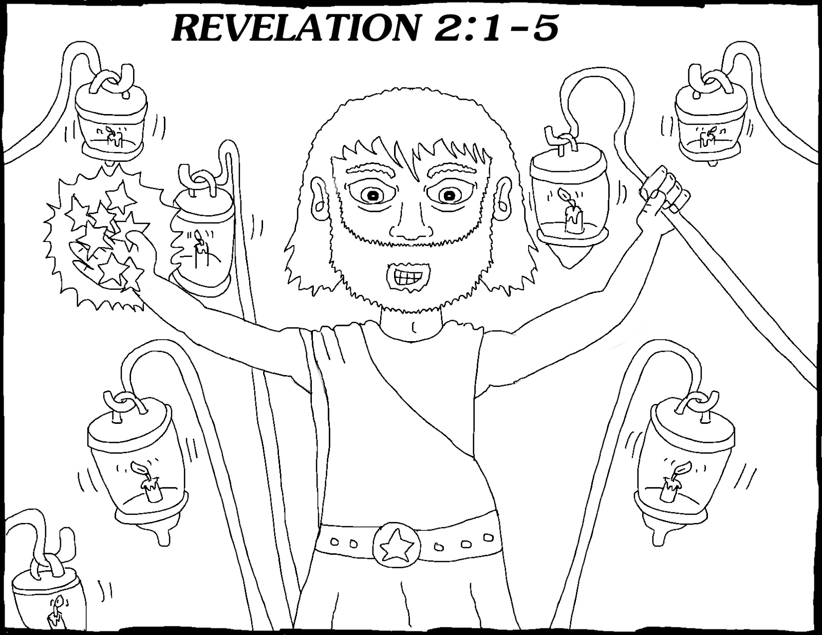 Revelation 21 Coloring Page Sketch Coloring Page
