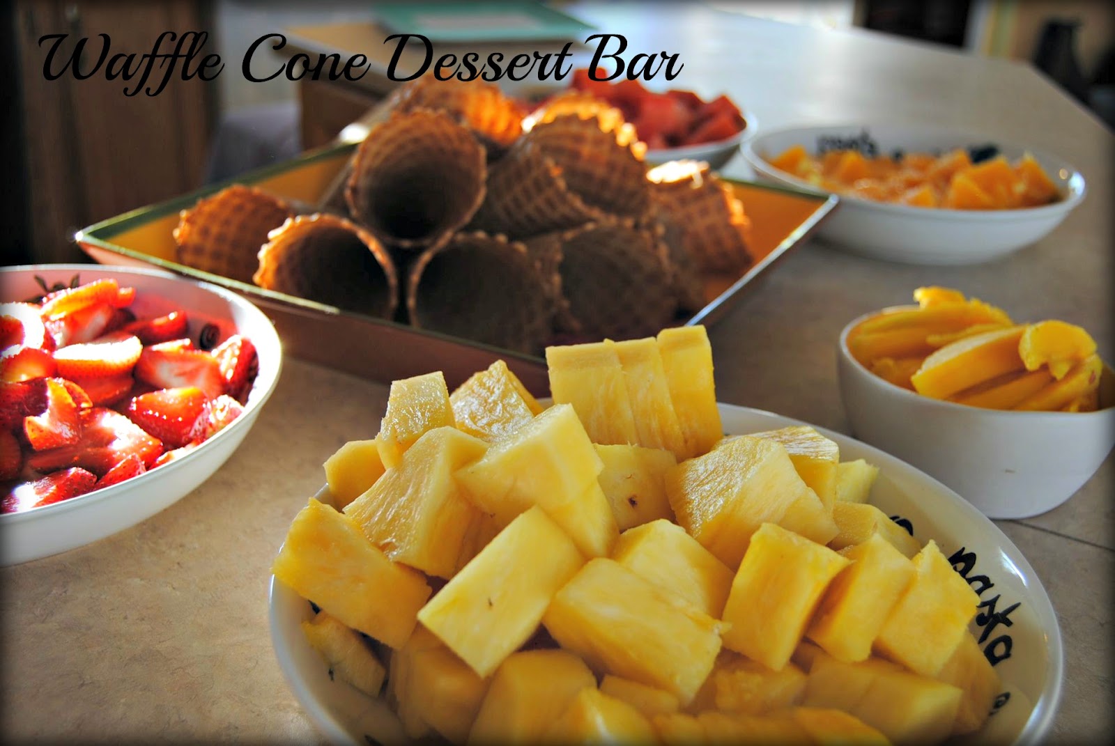 Kate's Kitchen: Waffle cone dessert