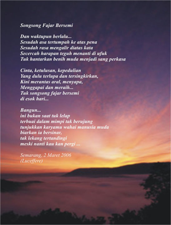 Kumpulan Puisi indah bergambar - Blacks Side