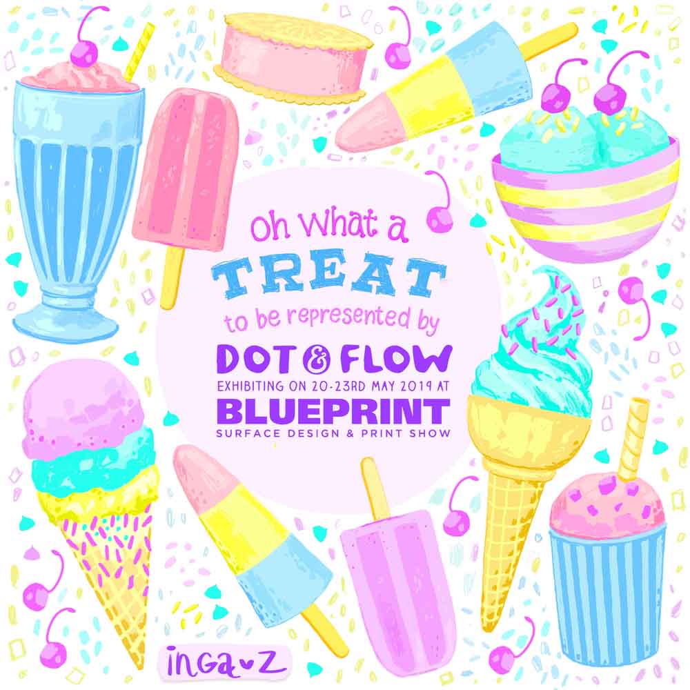print & pattern: BLUE PRINT 2019 - dot & flow