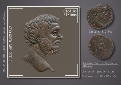 römische Kaiserportraits auf Münzen: Clodius Albinus