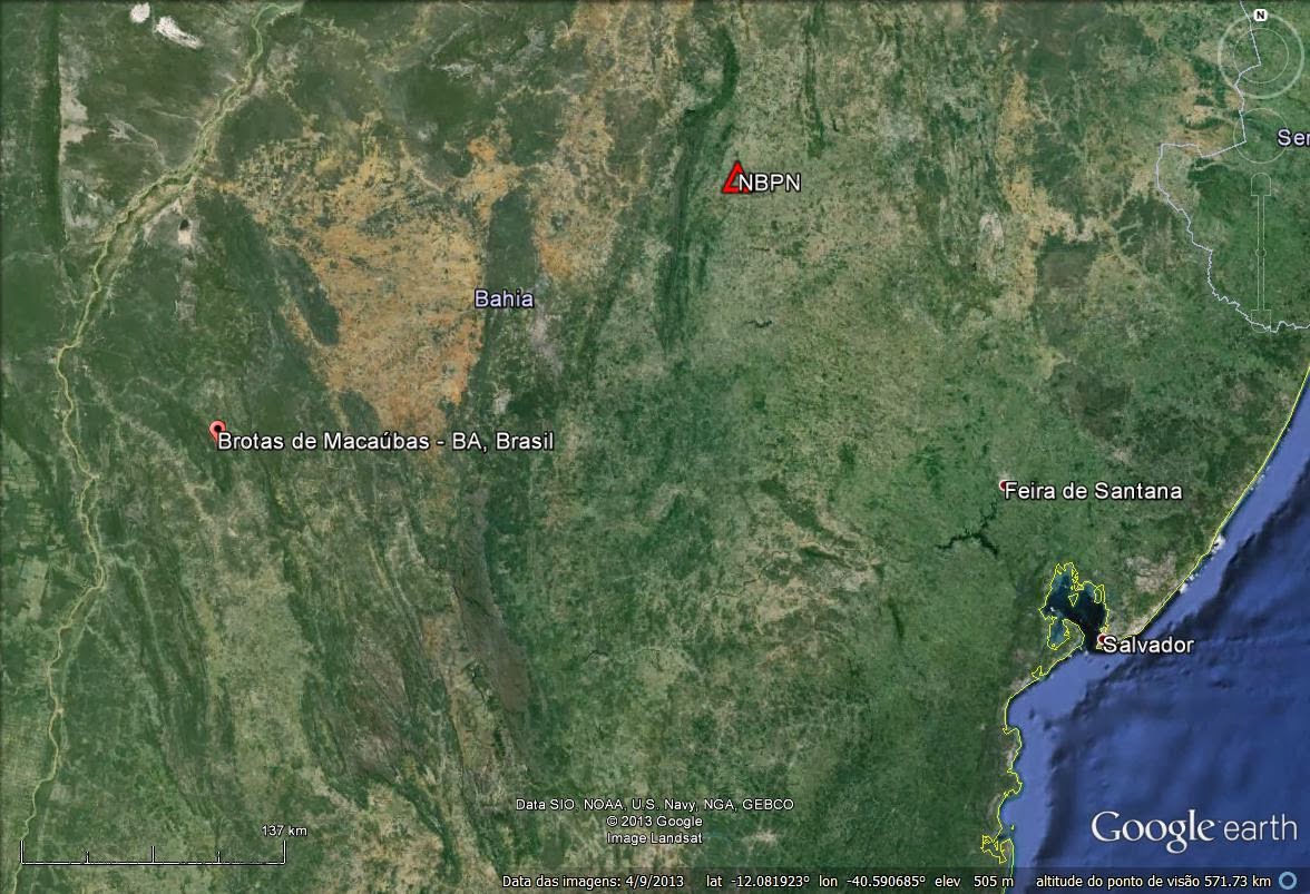 Sismos do Nordeste: Tremor de terra em Brotas de Macaúbas-BA em 10/03/2014