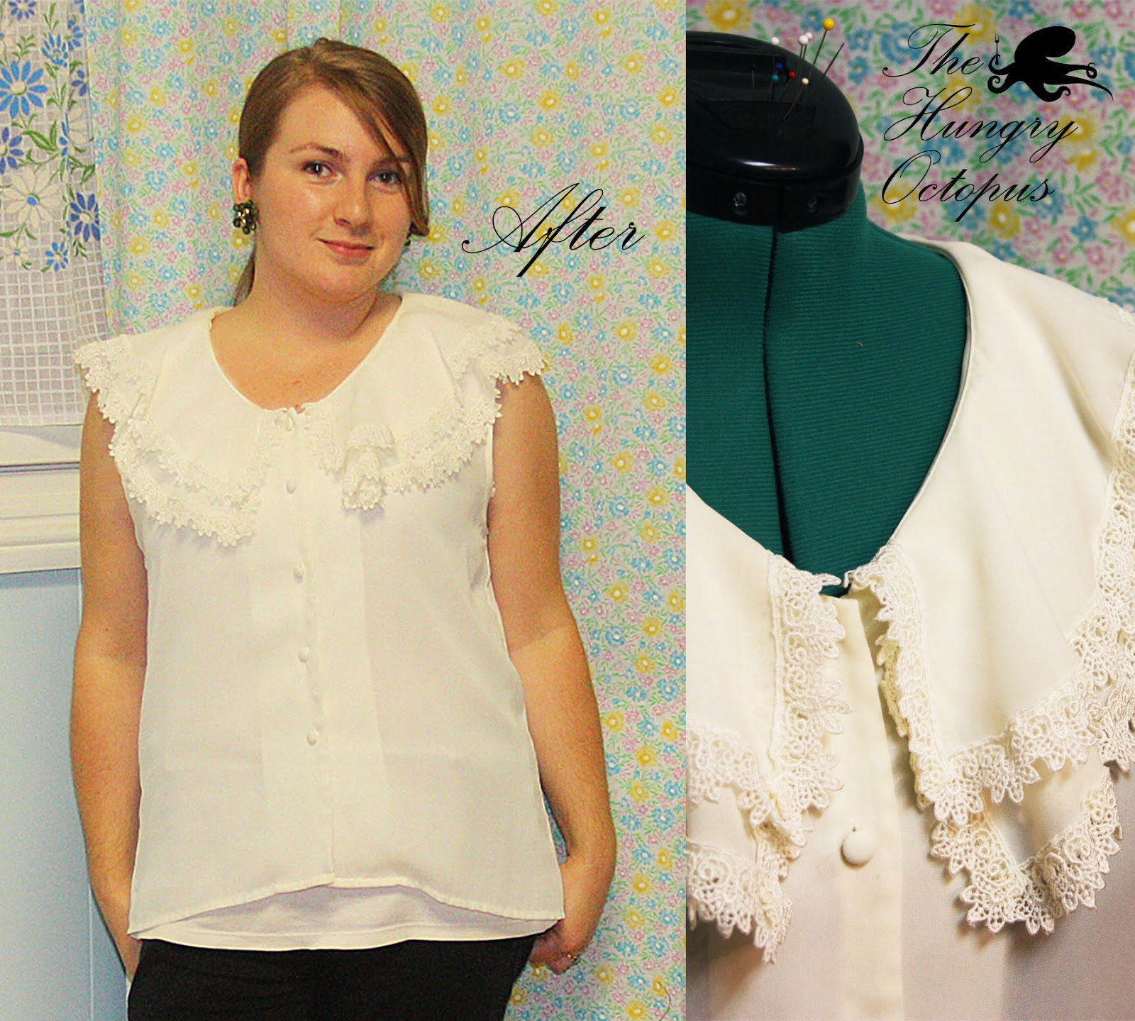 Refashion Co-op: Dated Blouse Refashion
