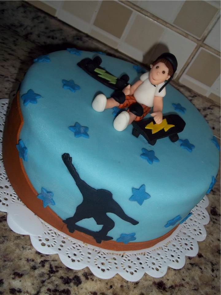 Bolos, Arte e Doçura: Bolo Skate