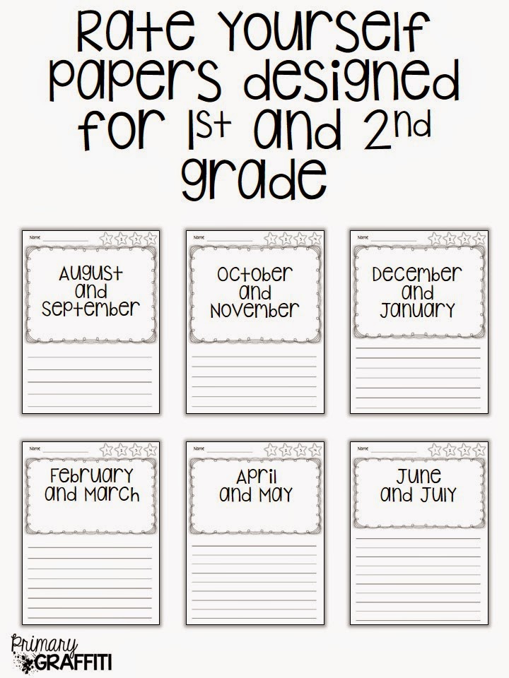Primary Graffiti: Rate Your Writing {Year-Round Visual Rubric}