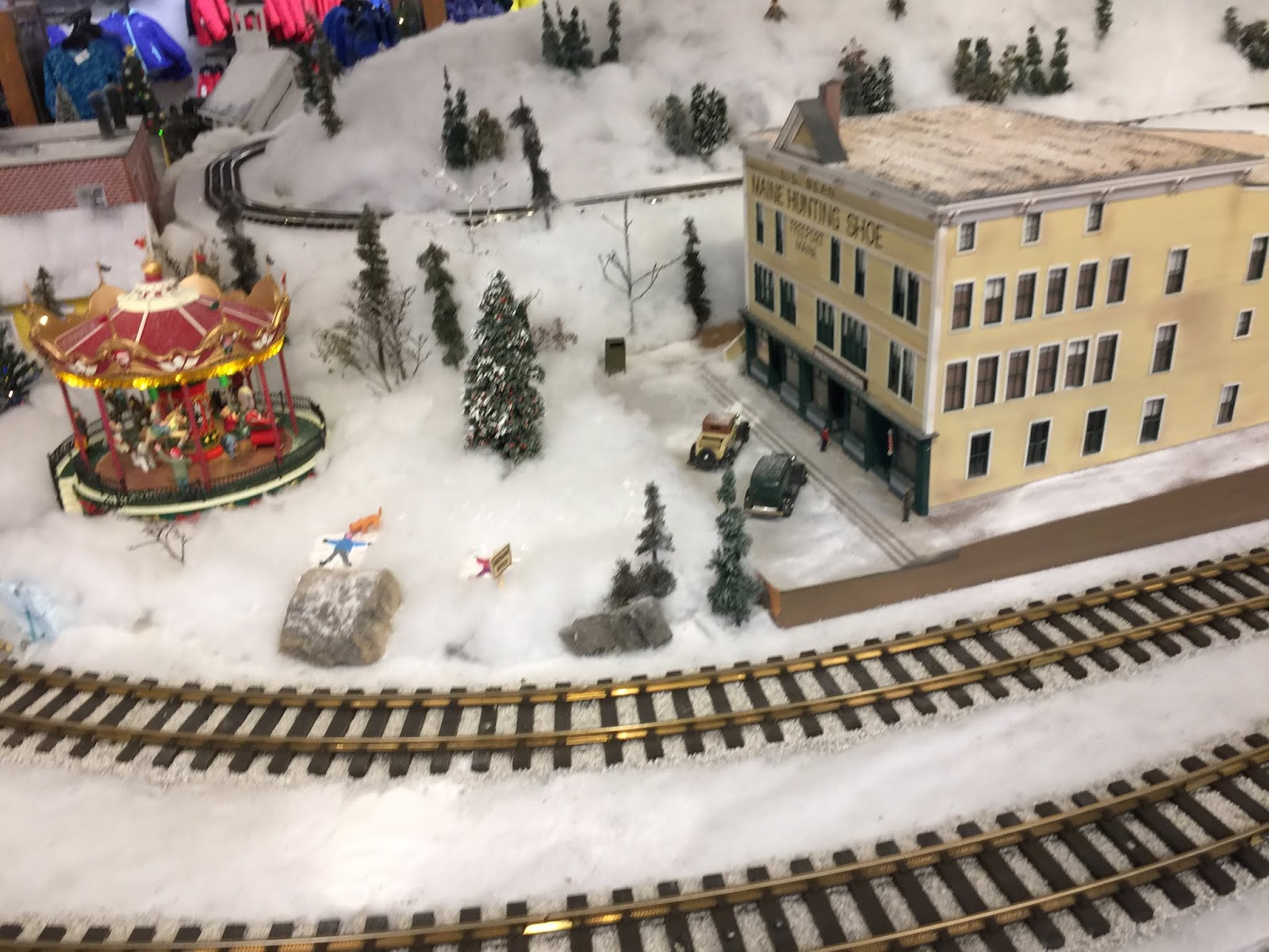 header: Model Train Village at the L.L. Bean Northern Lights Festival