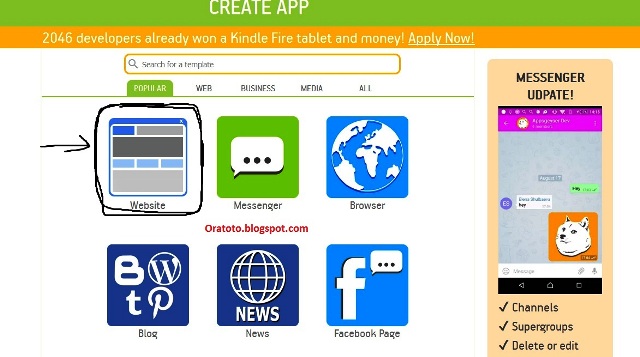 Cara mudah membuat apk android dari web /blog | Gado-Gado