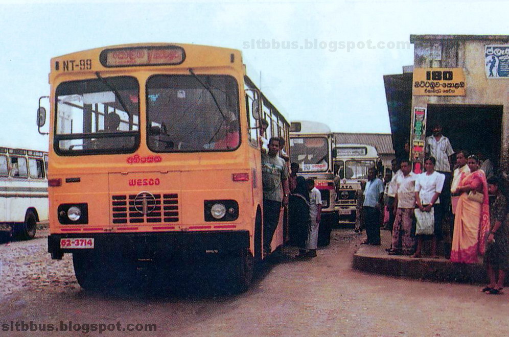 SLTB buses - ශ්‍රී ලංගම බස්: Wesco TATA LP 1210/52 bus from GBC ...