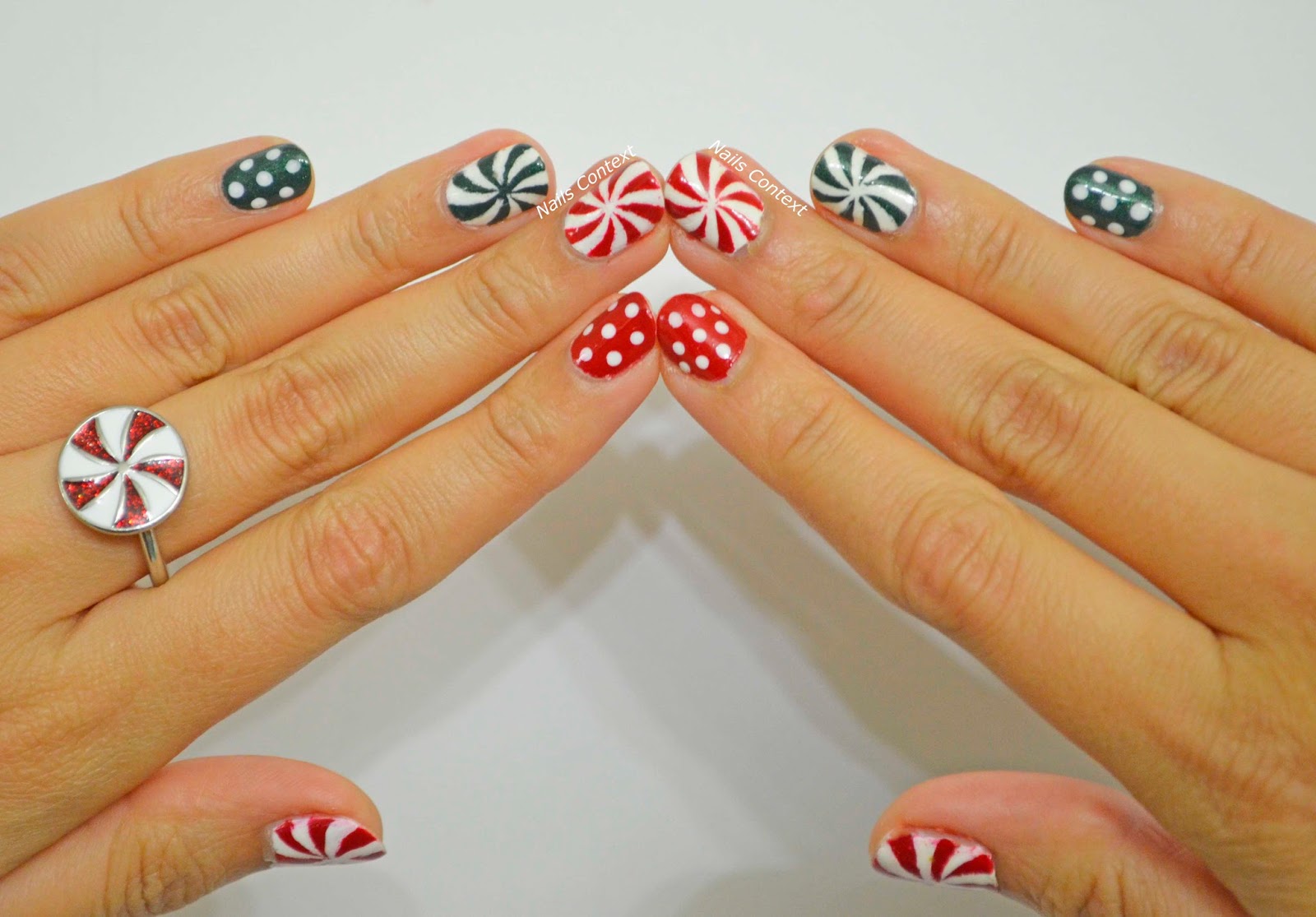 Nails Context: Candy Cane Nails