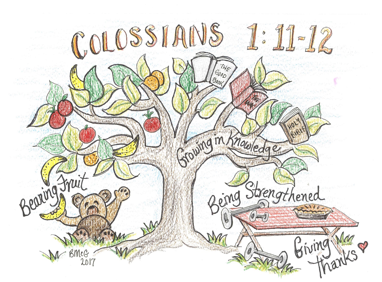 Barbara McGregor Art: Colossians 1: 11-12
